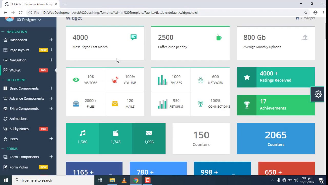 Flatable Bootstrap Admin Dashboard Templates