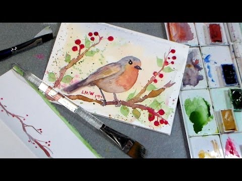 Let’s Paint a Robin in Watercolor! – The Frugal Crafter Blog