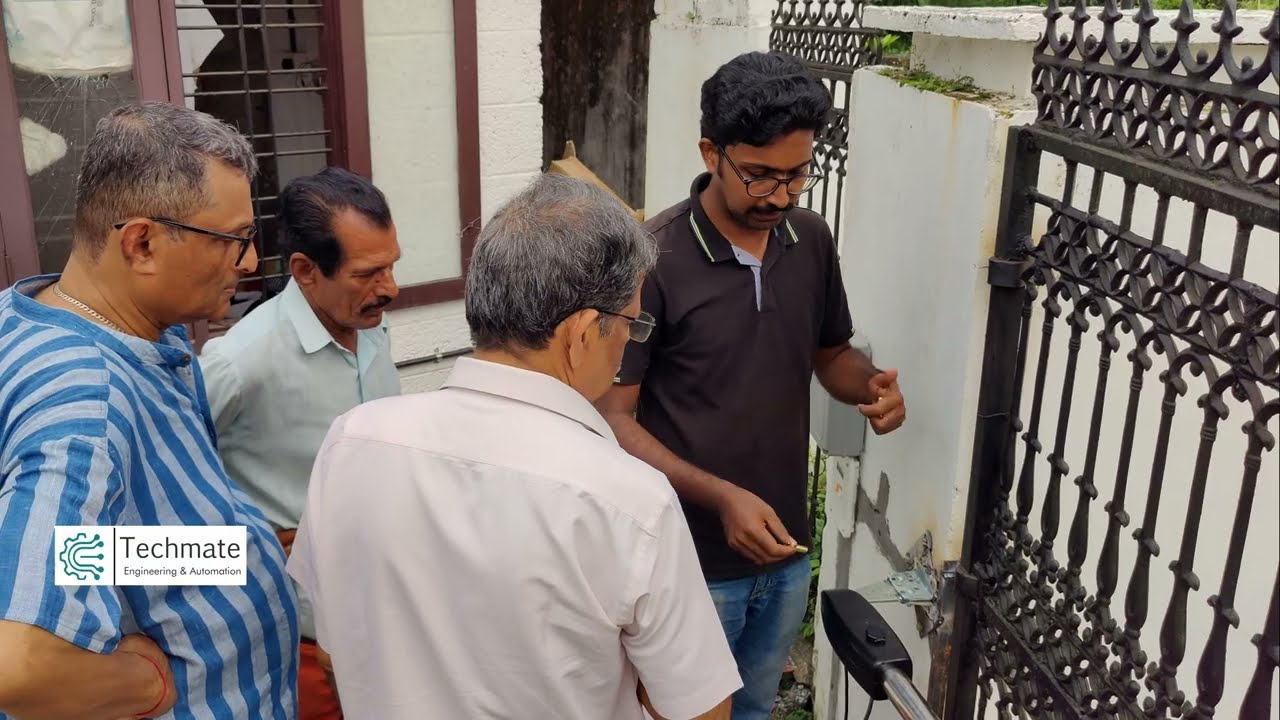 Happy Customer,Swing Gate Automation By Techmate Engineering