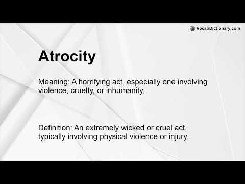 Atrocity Meaning