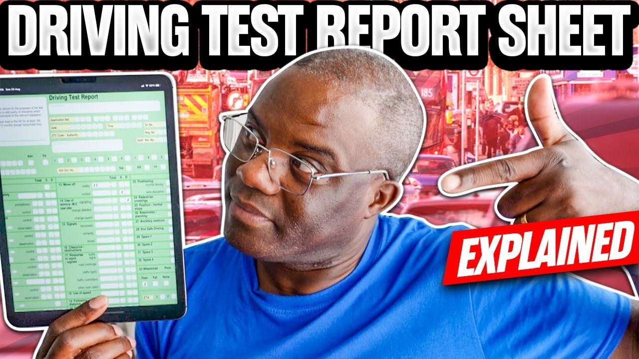 The Driving Test Report Sheet Explained | Known As The DL25
