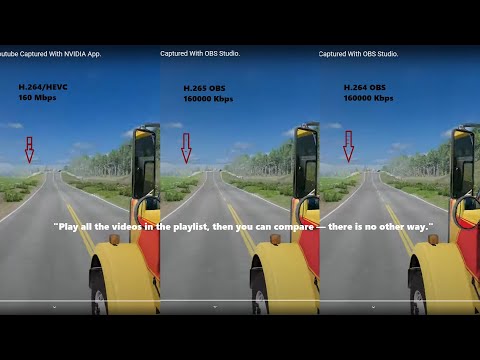 H.264/HEVC - H.264 Video Quality Test After Uploaded To Youtube Captured With NVIDIA App.