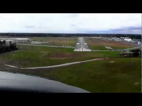 Landing at Sussex County Airport in Delaware