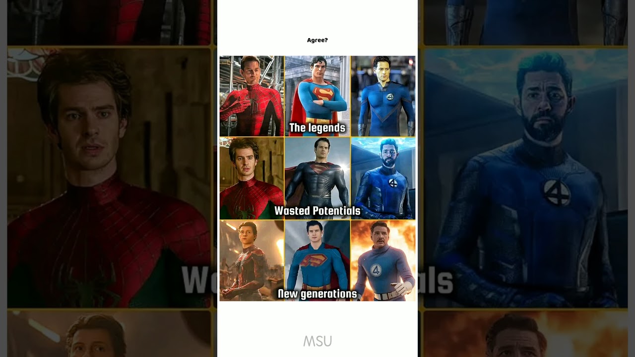 Marvel and DC Superhero Then Vs Now 😄 #marvel #dc  #superman #spiderman #reed #henrycavill #yt #fyp