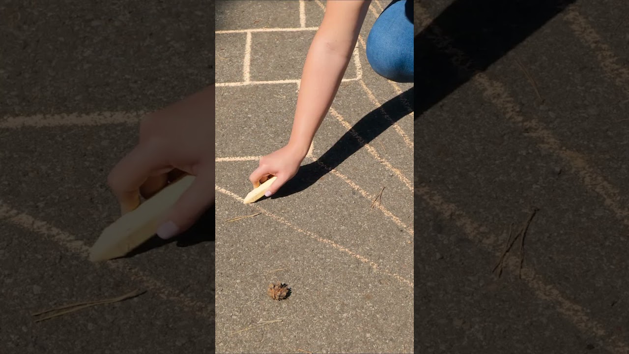 Endless Fun with Sidewalk Chalk Art | Outdoor Creativity for Kids🎴 #fun #activityforkids