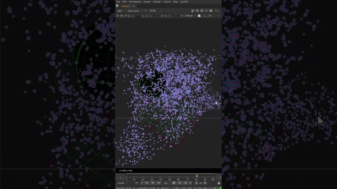 Making particles interact with objects in Nuke #nuke #compositing #vfx #tipsandtricks #tutorials
