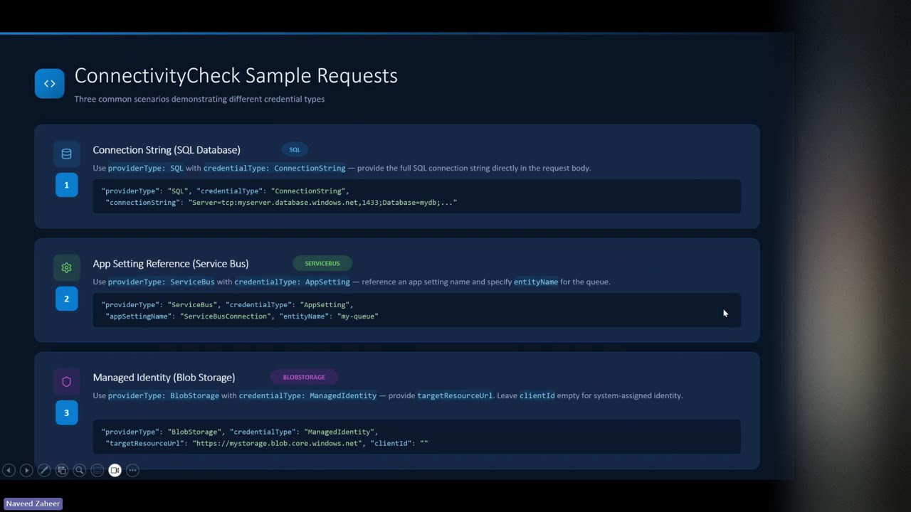 Network Connectivity Check APIs for Logic App Standard