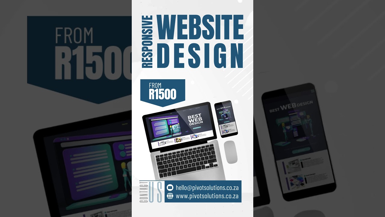 Professional Website Design – From R1500!