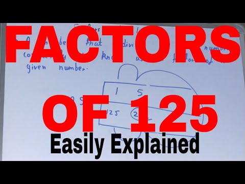 Factors of 125|How to find factors of 125|How to find all factors of 125|Find all the factors of 125