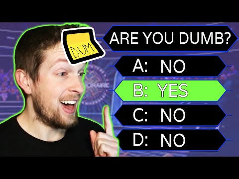 Using my -500 IQ on Who Wants To Be A Millionaire