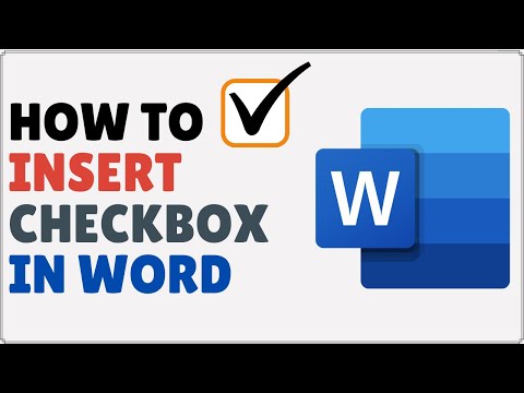 How to Insert Checkbox in Word