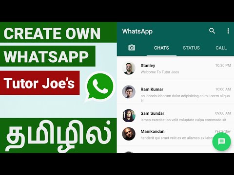 Learn Create Your Own Whats App UI Design in Flutter | Tamil | Whats App Clone Tutorial in Tamil ...