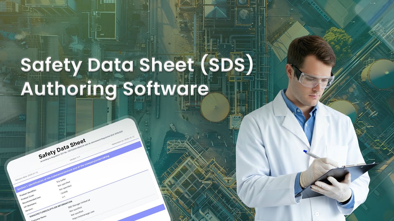 Safety Data Sheet (SDS) Authoring Software