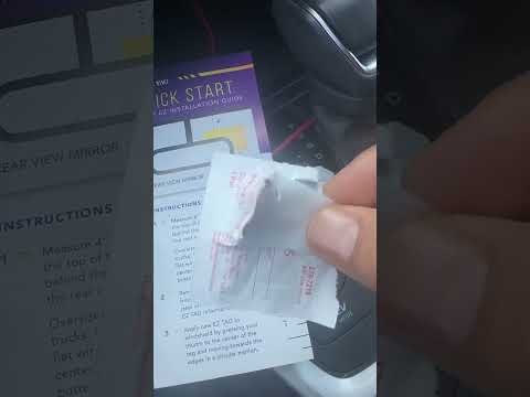 Easy way to install EZ Tag on your car windshield!! #eztag #houston #usa #rav4hybrid #tollroad
