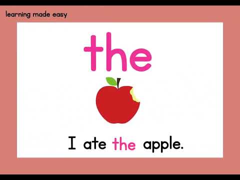 kindergarten sight words with simple sentences set #2