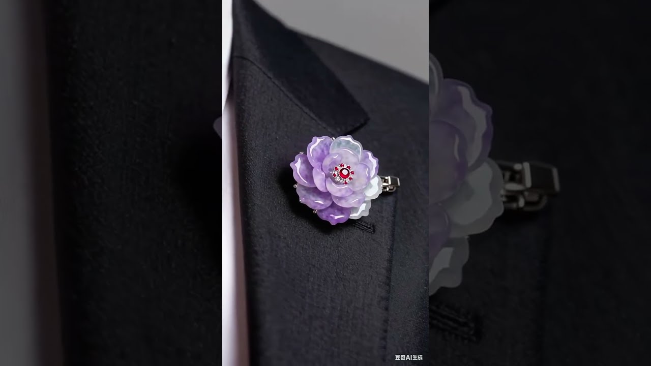FashionSonder Violet Jade Rose Pin Brooch Jewelry #jewelry #fashionsonder #brooch #pin#jadeite#jade