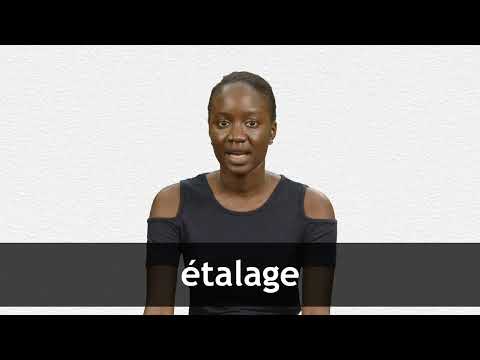 English Translation of “ÉTALAGE” | Collins French-English Dictionary
