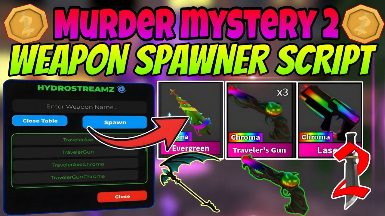 Best Mm2 Script🤑! Weapon Spawner🔫| Latest Version | Murder Mystery 2 NEW UPDATE 2026 🔥 (best script)