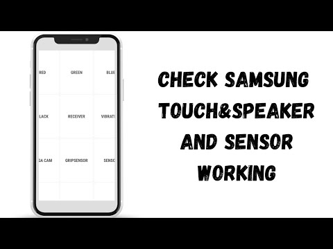 How to check samsung touch /screen test code