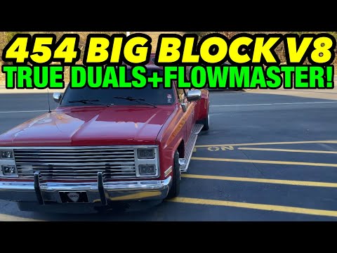 1988 Chevy 3500 454 BIG BLOCK V8 True Dual Exhaust w/ FLOWMASTER SUPER 10s!