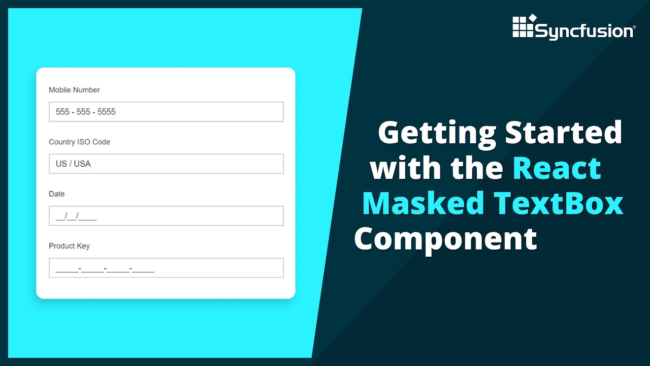 Getting Started with the React Input Mask Component