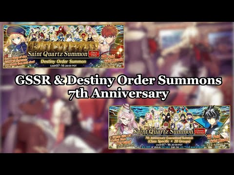 [FGO NA 7th Anniversary] GSSR & Destiny Summon