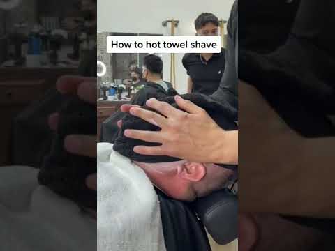MUST WATCH π€― How To Do Hot Towel Shave βοΈ SHAVE π Stay Close π₯ #barberstyle #skin #style #barber