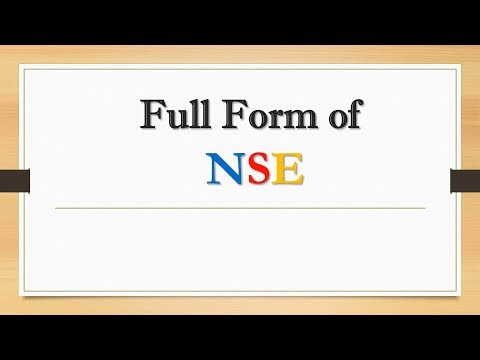 Full Form of NSE || Did You Know?