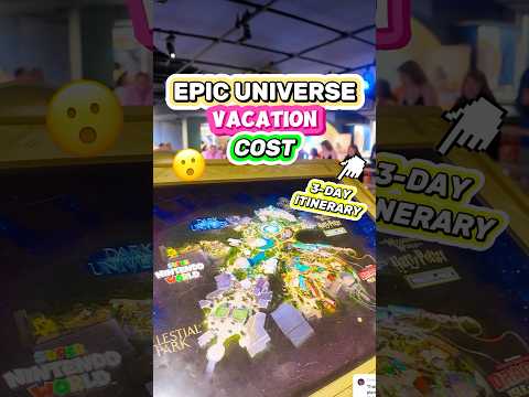 COST to Visit Epic Universe! 🤑🎢(3-Day Universal Orlando Itinerary)