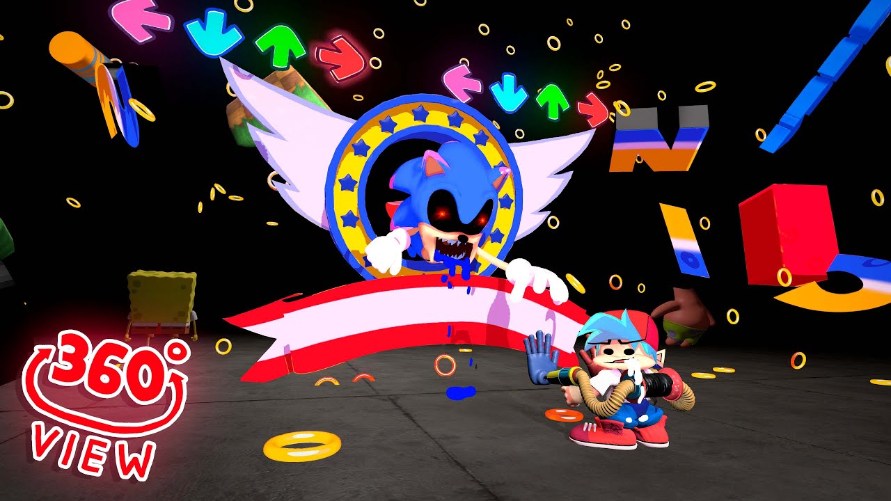 FNF 360° Final Escape Vs Sonic.exe 3.0 3D Animated.