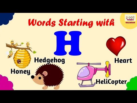 Words Starting With H|| Vocab of words starting with H #kidslearning #kids #words #vocabulary