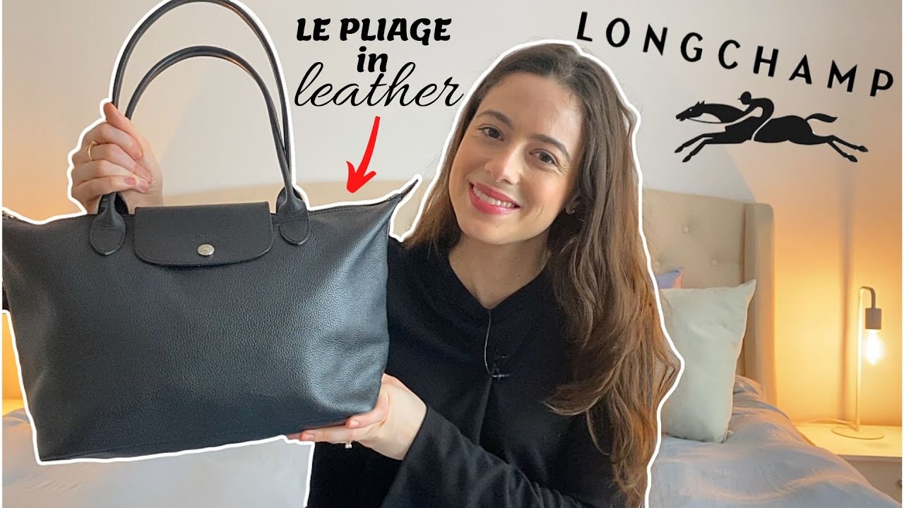 Longchamp Le Pliage Leather Shoulder Bag | Shopping Tote | Review | Not So Foldable Le Pliage Cuir