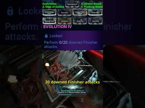 How to Easily Unlock Magistar Evolutions 3 & 4 Quickly | Magistar Incarnon Build Warframe #Shorts