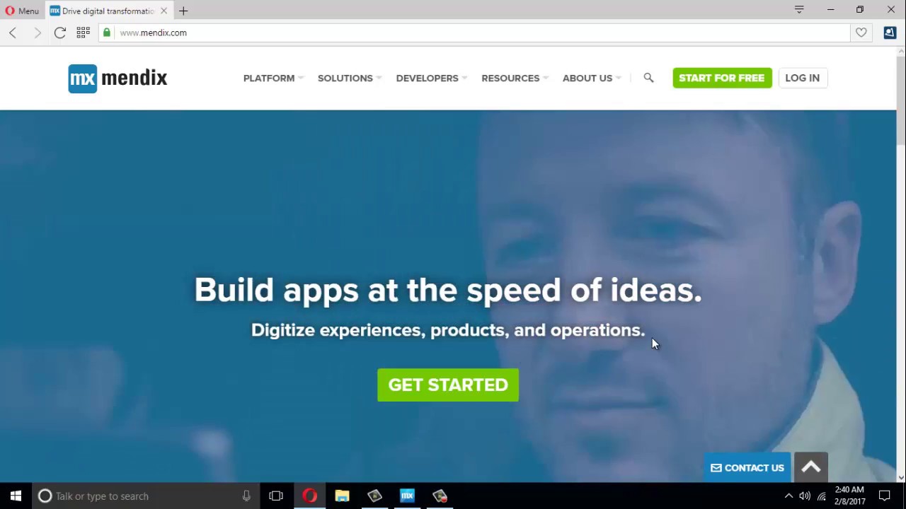 How to get Started with Mendix