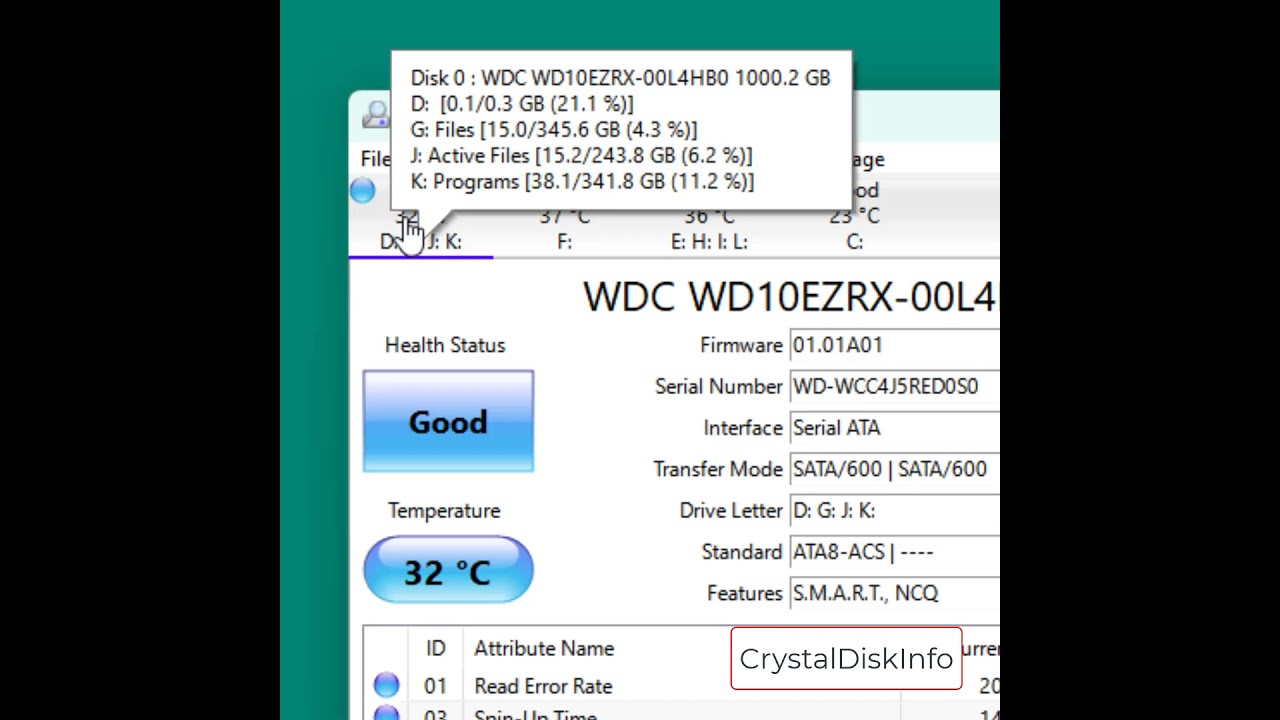 CrystalDiskInfo How to know your hard disk health