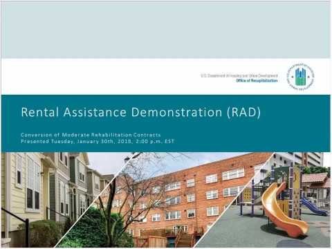 RAD Conversion of Moderate Rehabilitation Contracts Webinar