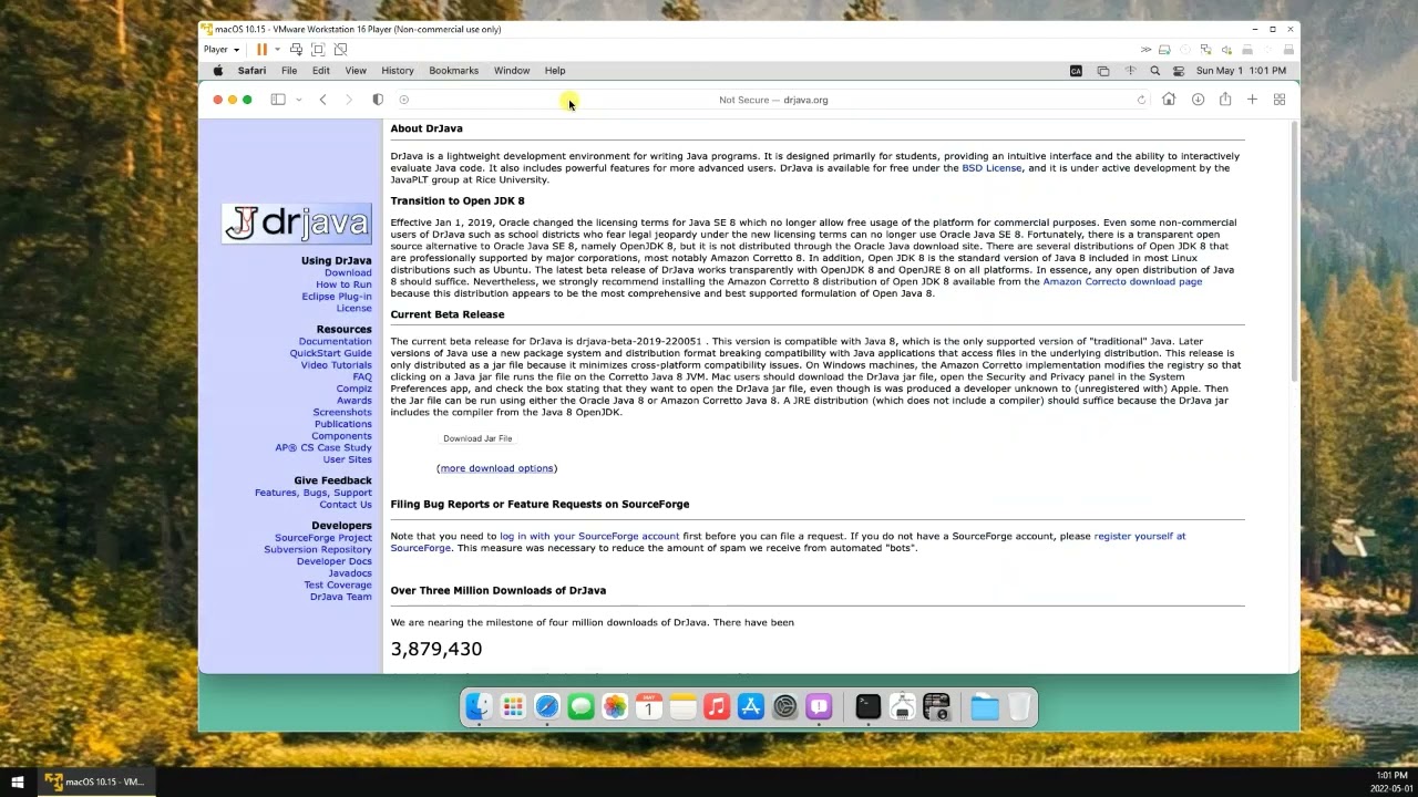 Getting Started with Java & DrJava - 2/3 installing the JDK (MacOS) and running DrJava
