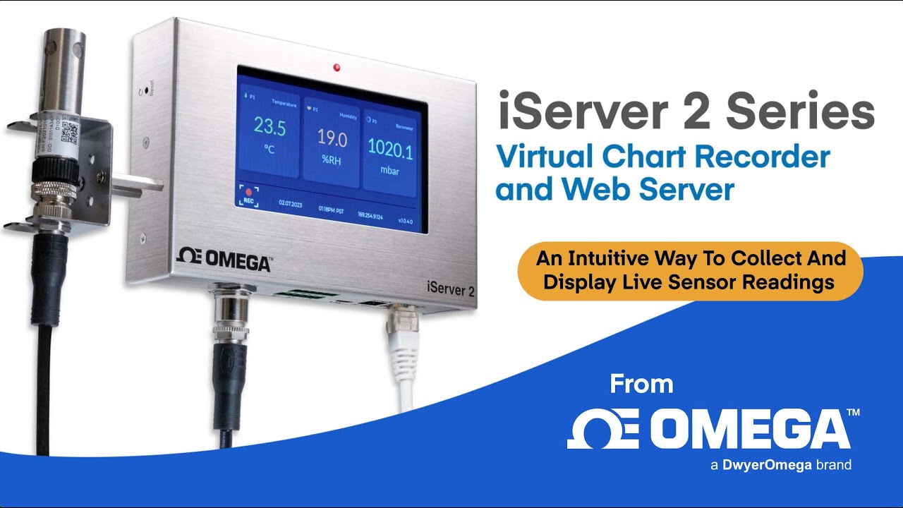 Introducing The iServer 2 Virtual Chart Recorder And Web Server from Omega