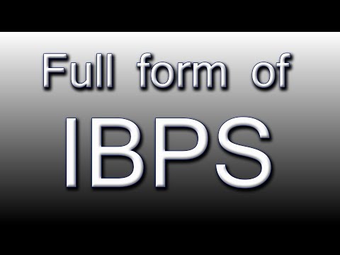 Full form of IBPS