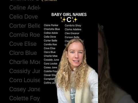 My favorite baby girl names that start with the letter C! #babynames #nameideas #babygirlnames