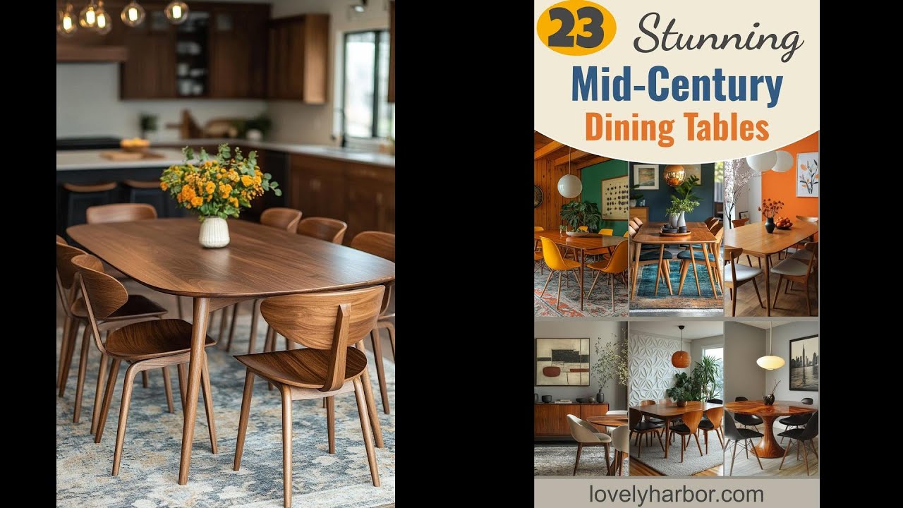 23 Stunning Mid Century Modern Dining Tables You’ll Adore