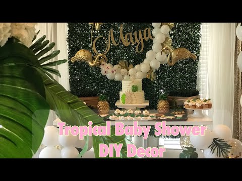 Aloha Baby| DIY Tropical themed baby shower