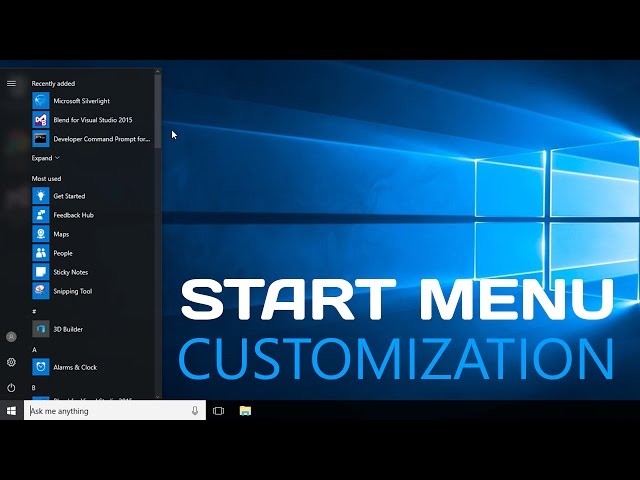 How to customize Start Menu on your Windows 10 PC