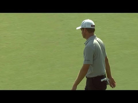 John Merrick holes long birdie on No. 18 at Arnold Palmer