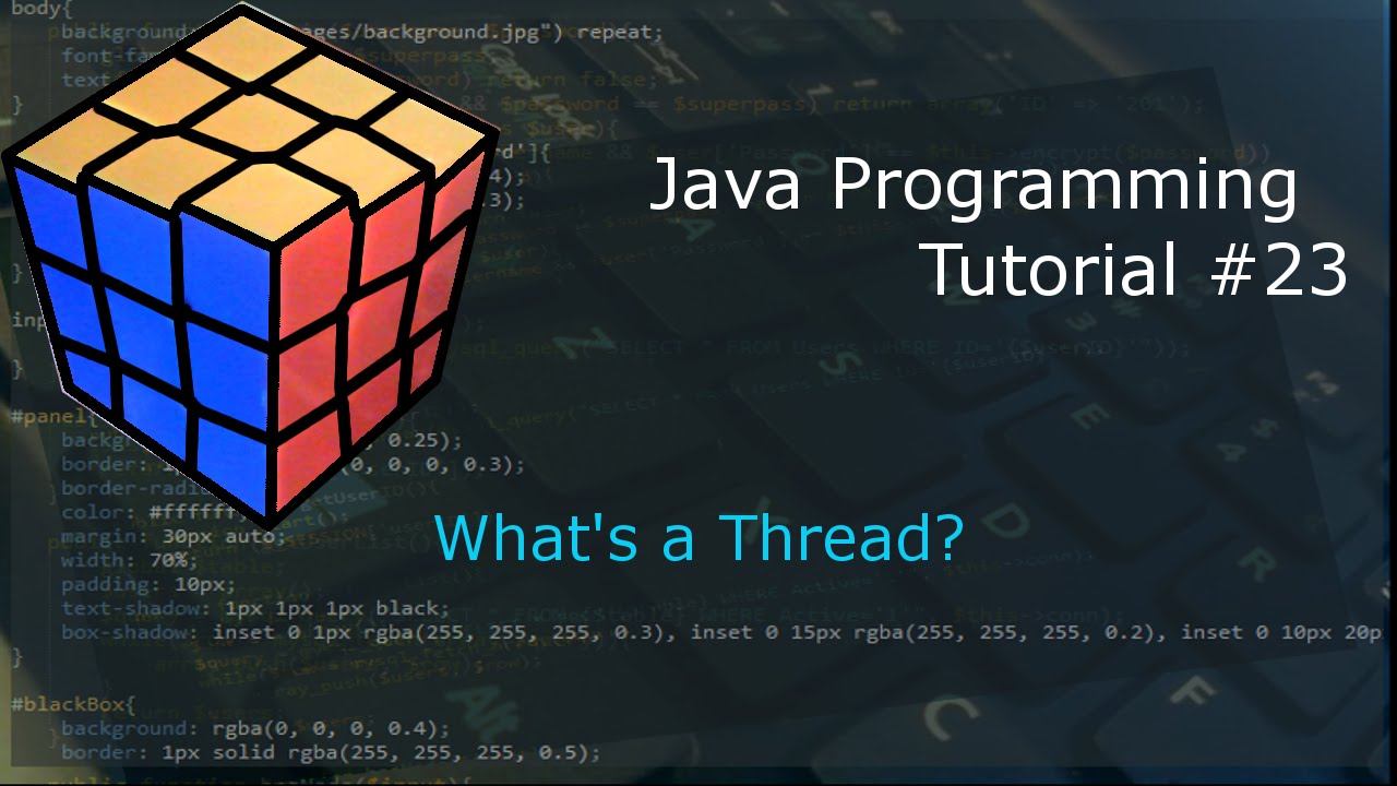Java Programming Tutorial 23 - What's a Thread?