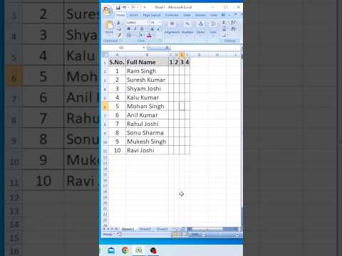 Excel में Column की Size को छोटा और बड़ा करने के 2 Shortcut तरीके सीखें!Adjust Column width in excel