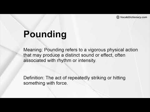 Pounding Meaning