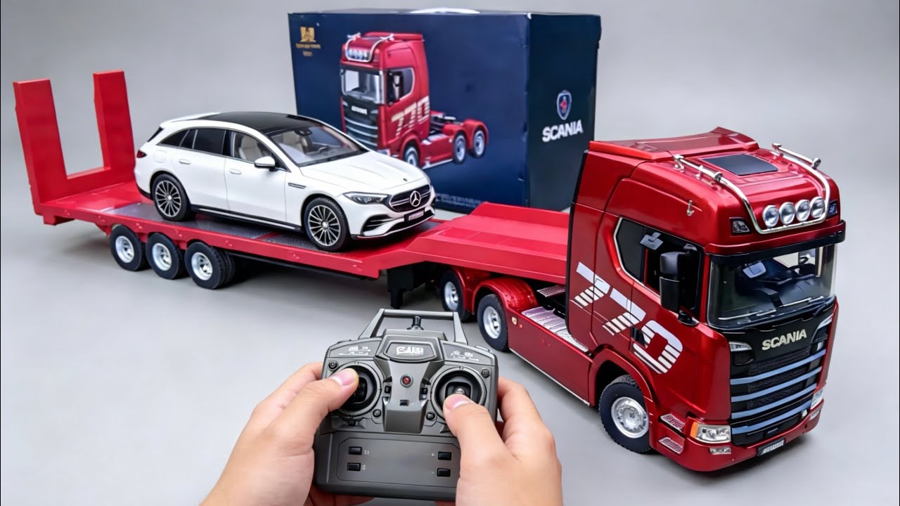 Unboxing 1:18 Scale Scania Truck Remote Control - Huina 1501 - Scania Truck Remote Control