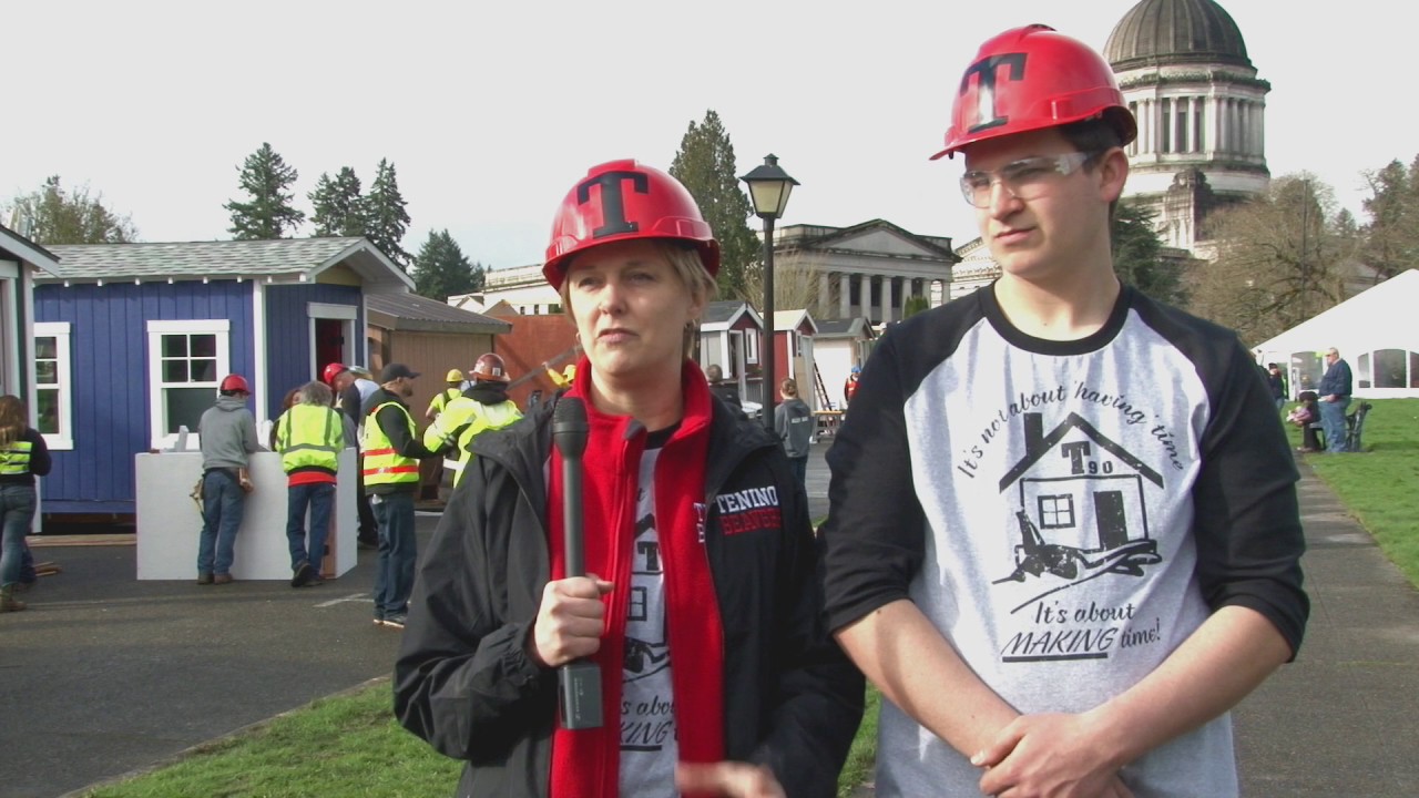 CTE Tiny Houses on the Capitol Campus in Olympia - Tenino High