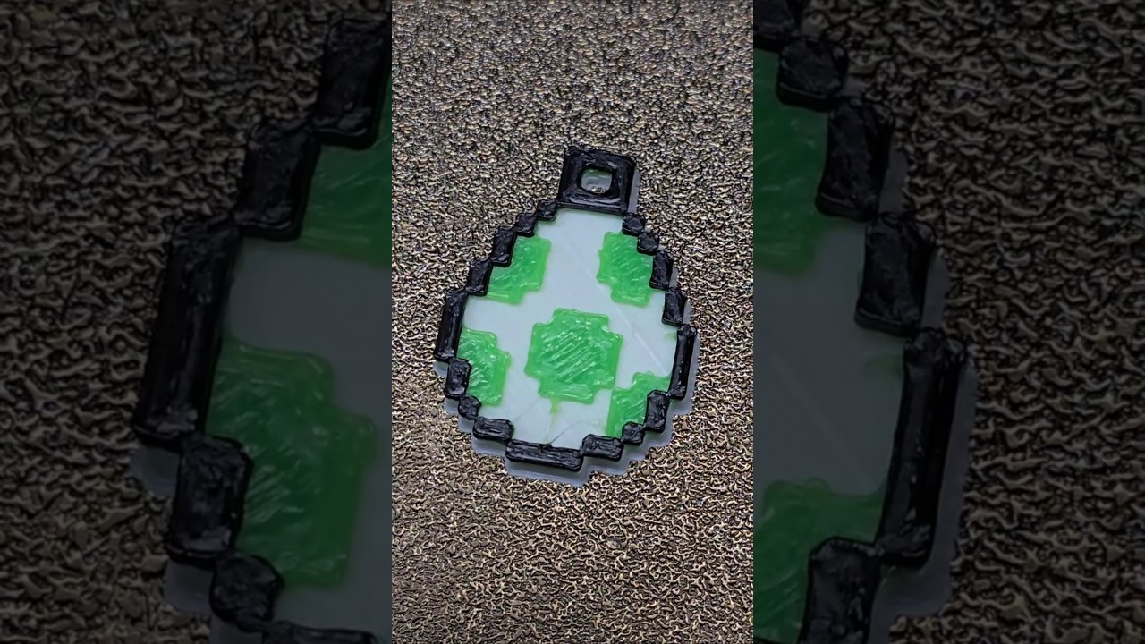 Yoshi Egg Keychain #yoshi #mario #3dprinting